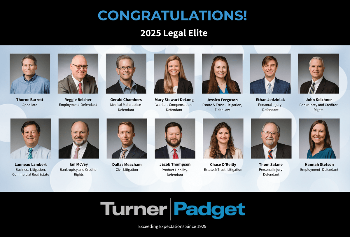 14 Turner Padget Attorneys Recognized in 2025 Legal Elite Across South ...